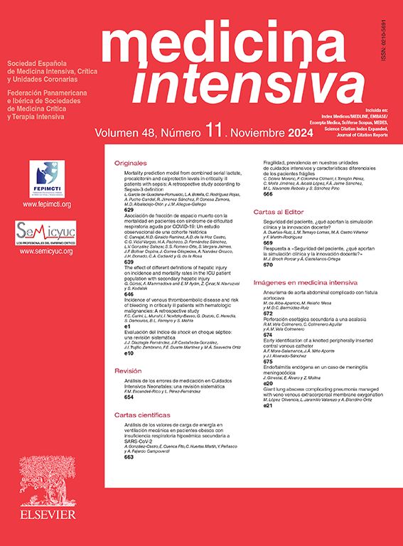 Miscelánea - Patología crítica | Medicina Intensiva