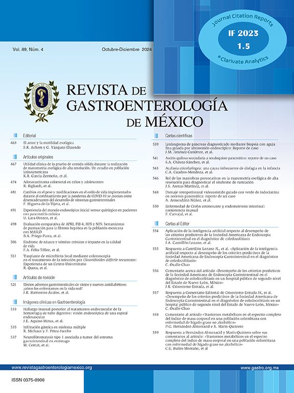 Calcio sérico total y calcio corregido como predictores de severidad en ...