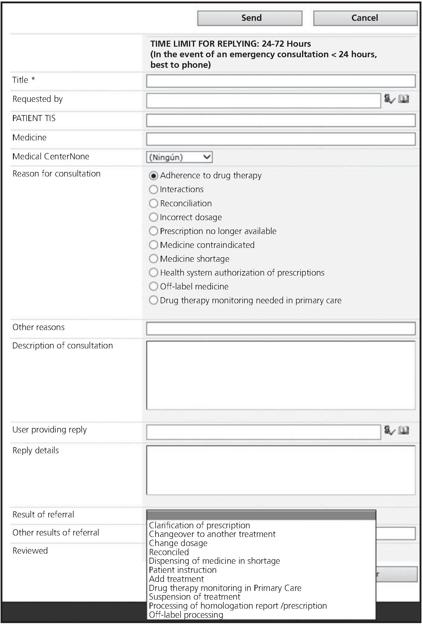 Implementation of an e-Interconsultation system between a Hospital ...