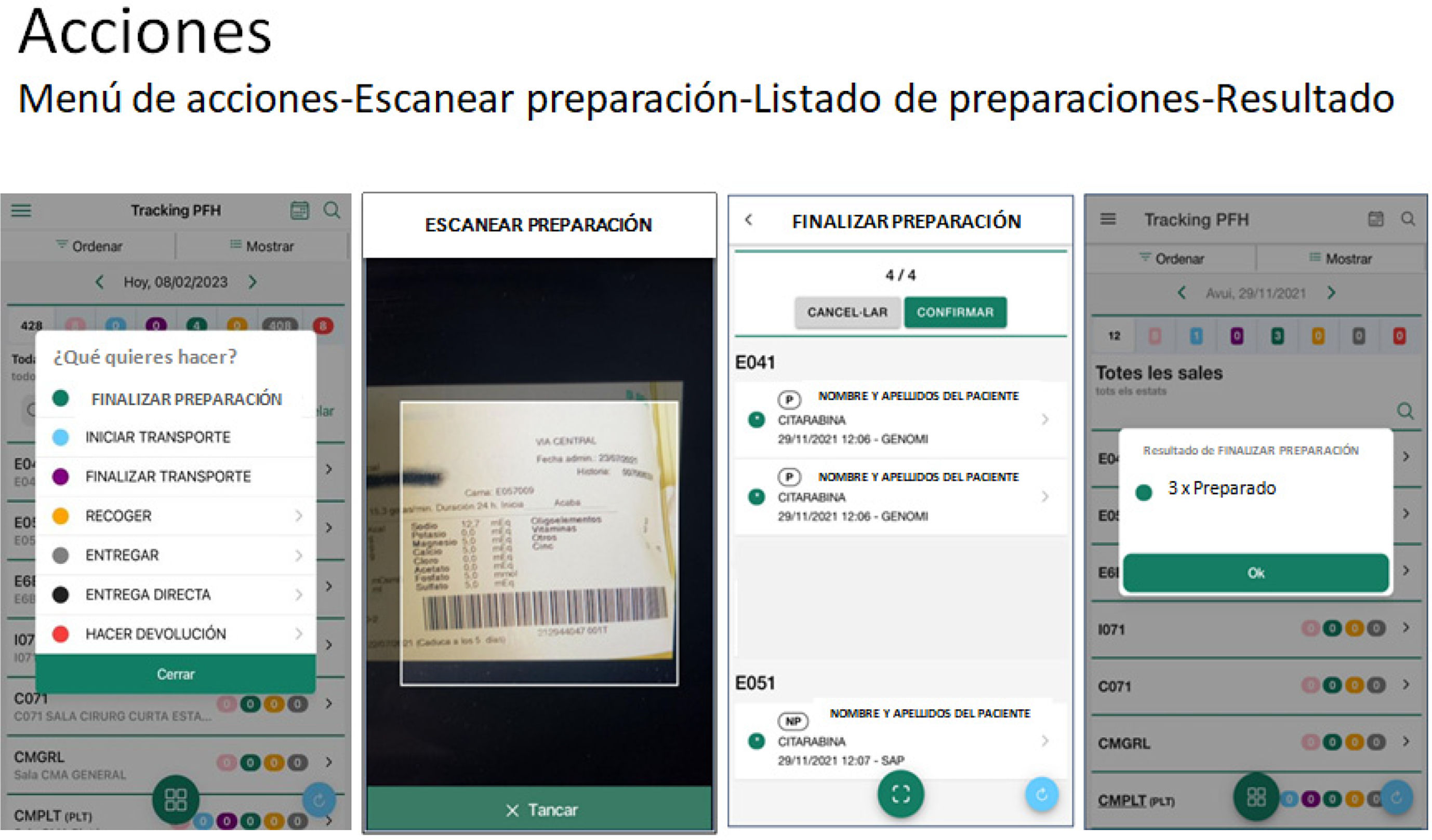 Proyecto Trazam: aplicación móvil para la trazabilidad de preparaciones ...