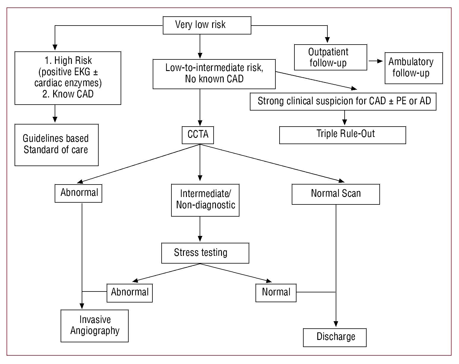 The Role of Coronary CT Angiography in Triage of Patients With Acute ...