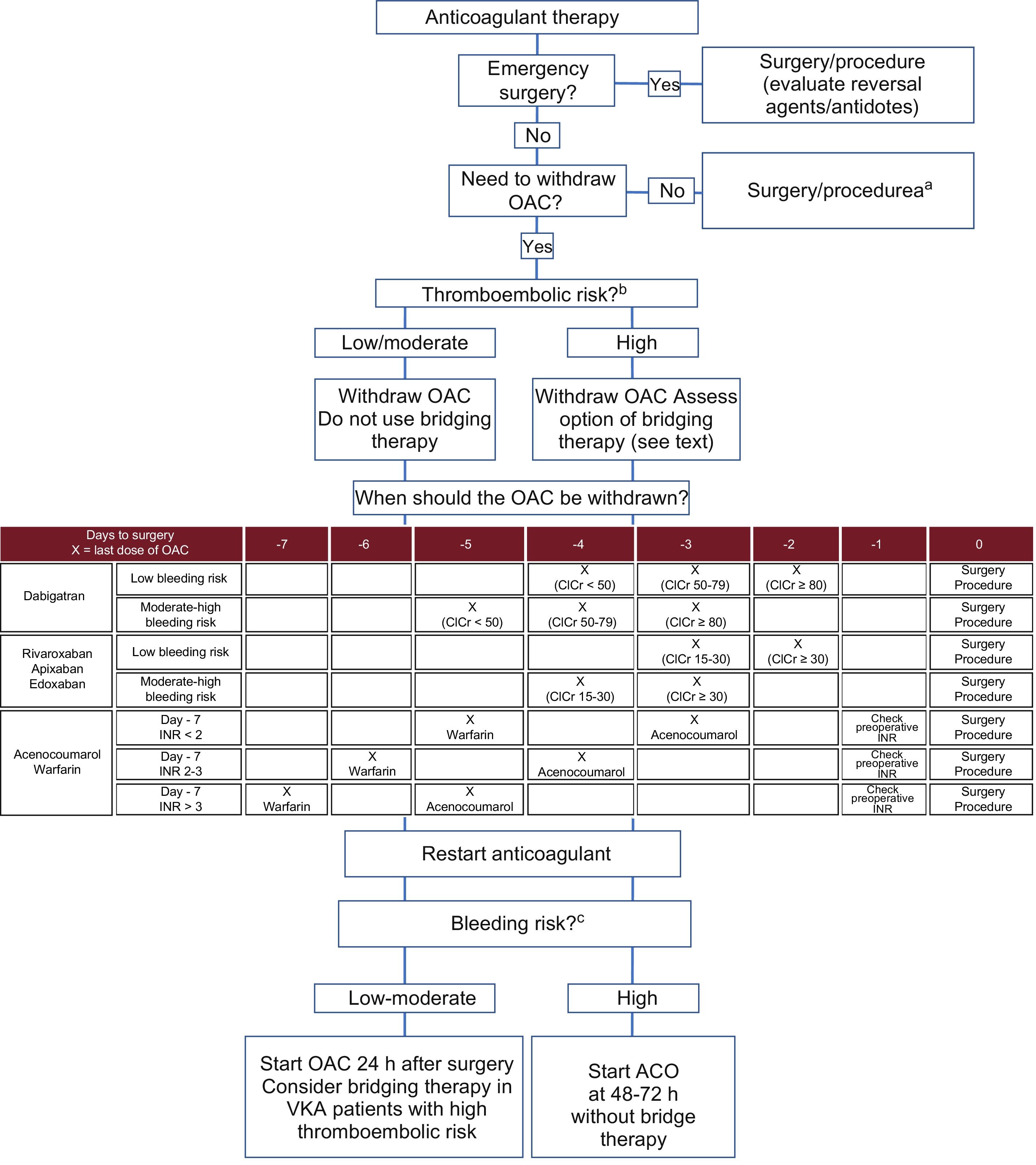 Perioperative and Periprocedural Management of Antithrombotic Therapy ...