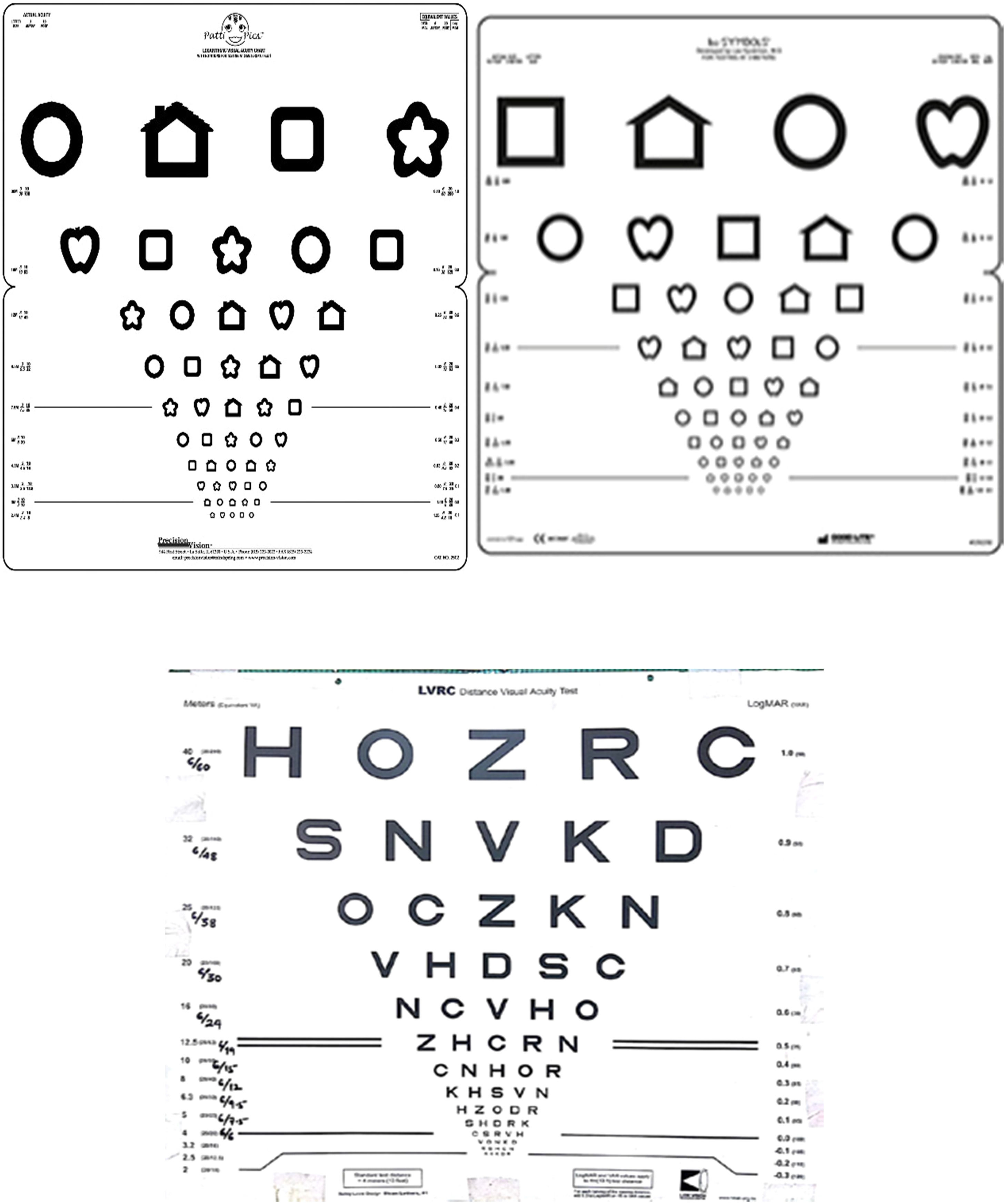 Agreement between Lea Symbols and Patti Pics visual acuity in children ...