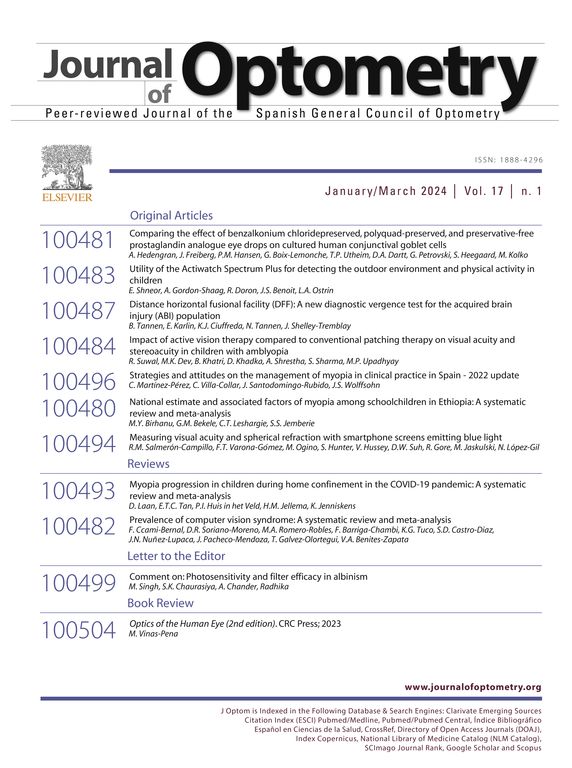 Validation of the DYOP visual acuity test | Journal of Optometry
