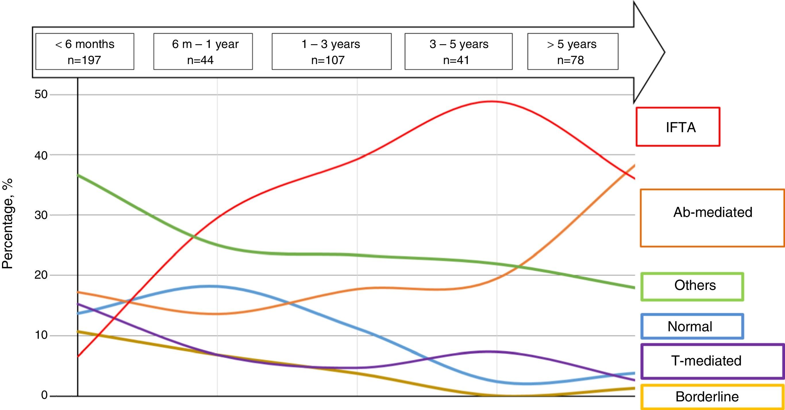 Renal graft survival according to Banff 2013 classification in ...