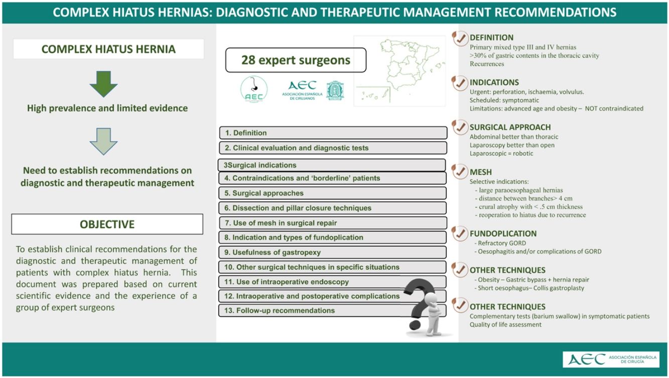 Complex hiatus hernias. Diagnostic and therapeutic management ...