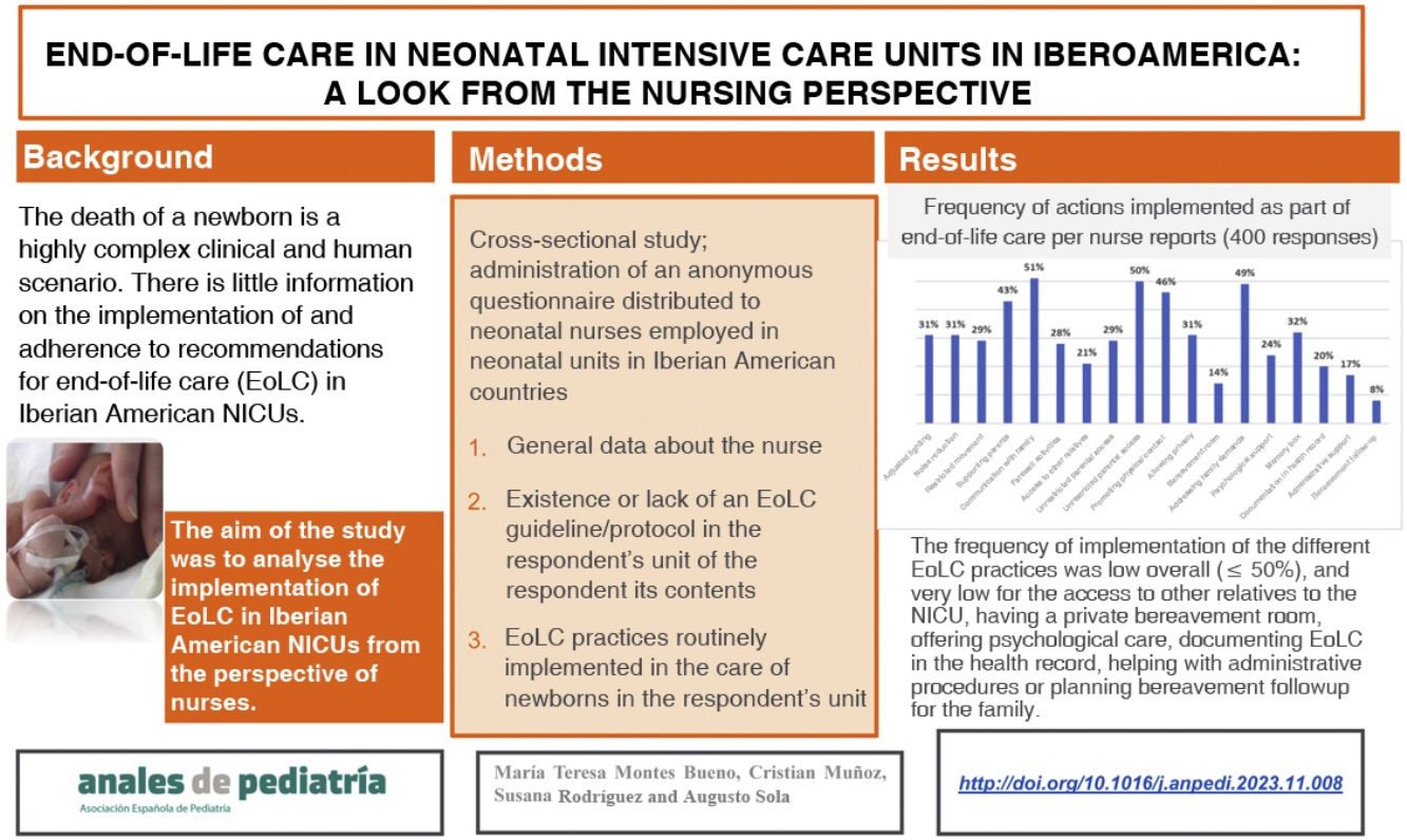 End-of-life care in neonatal intensive care units in Iberoamerica: A ...