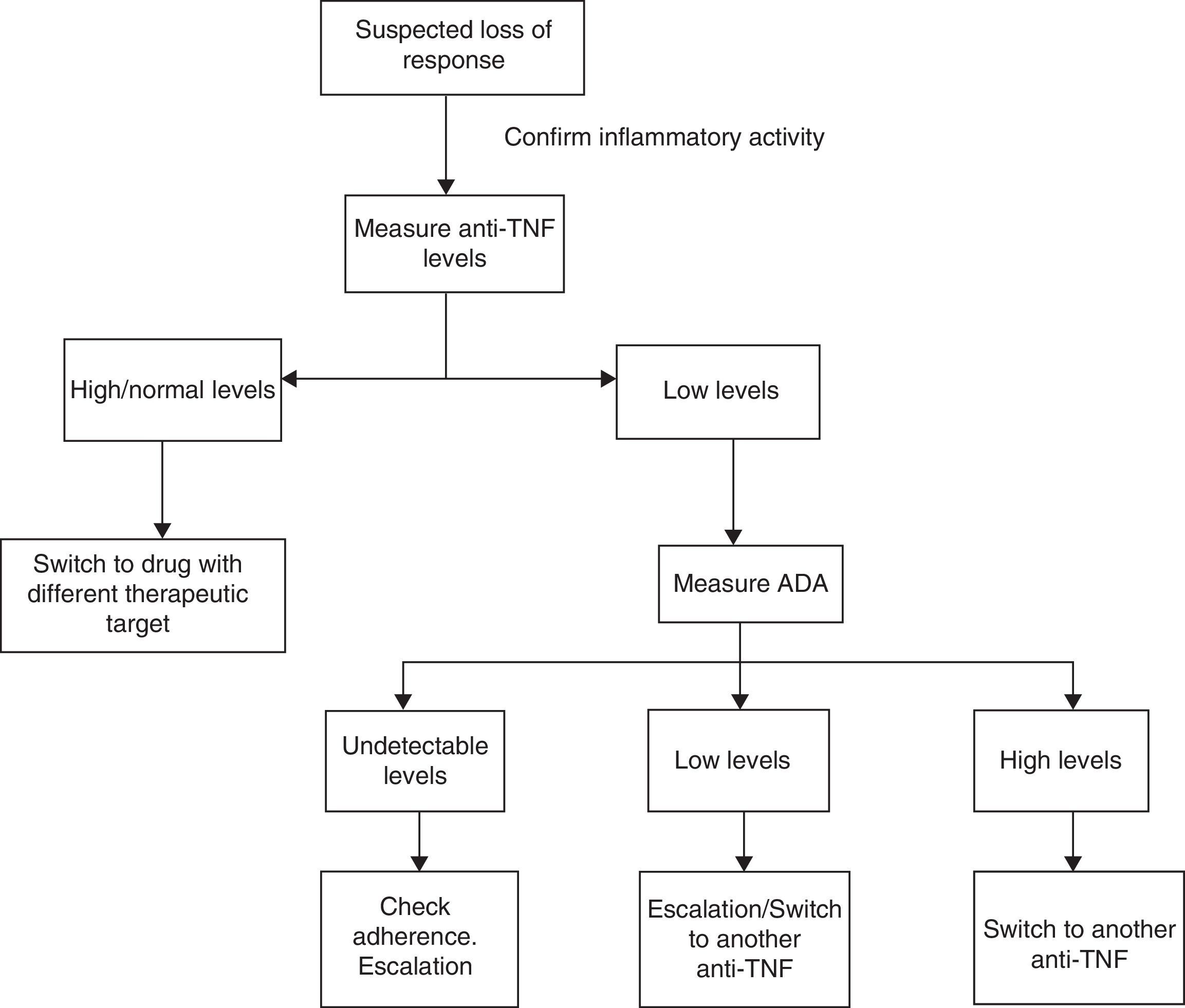 Drugs and anti-drug antibody levels in the management of patients with ...