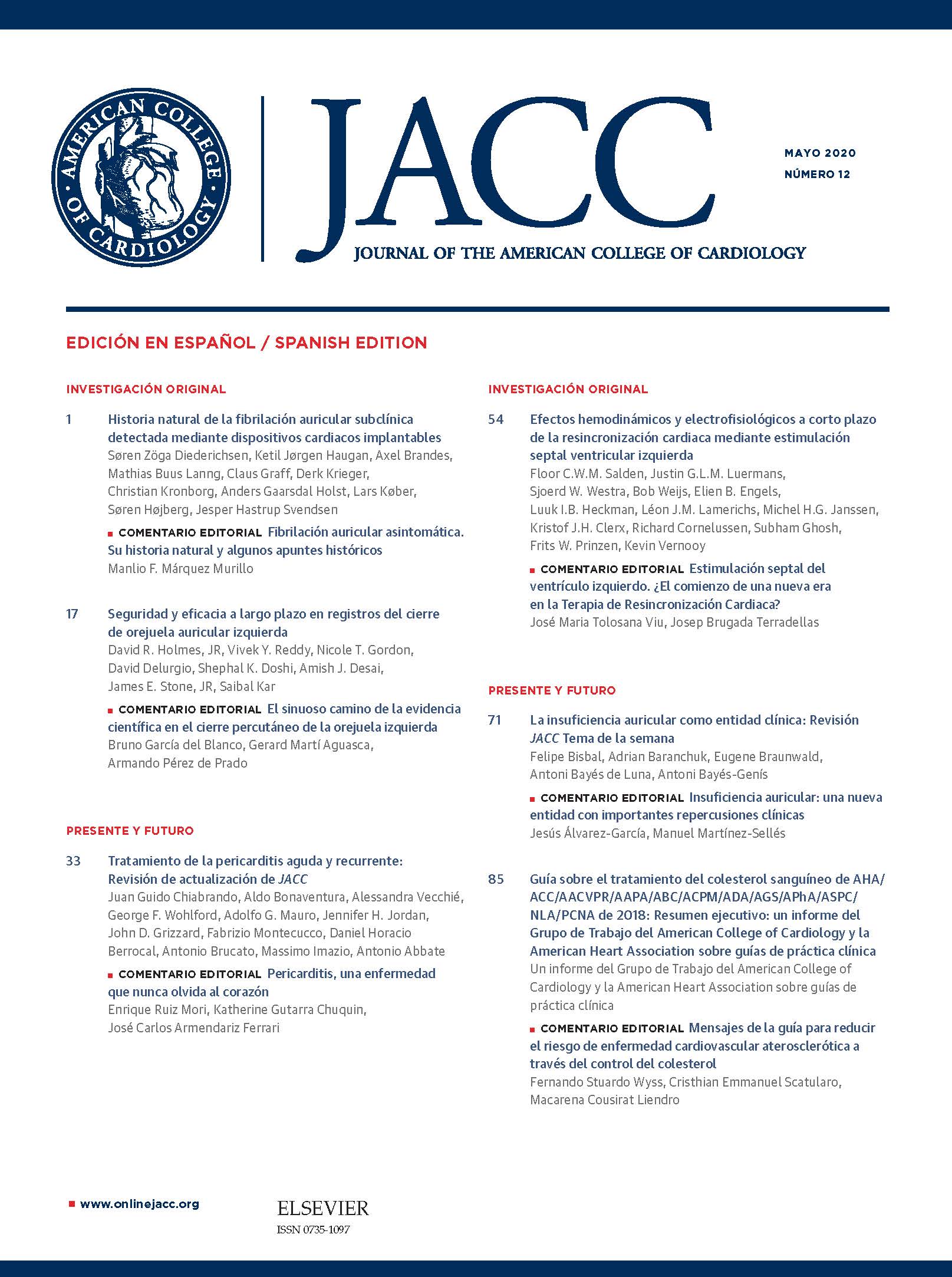JACC. Edición en español